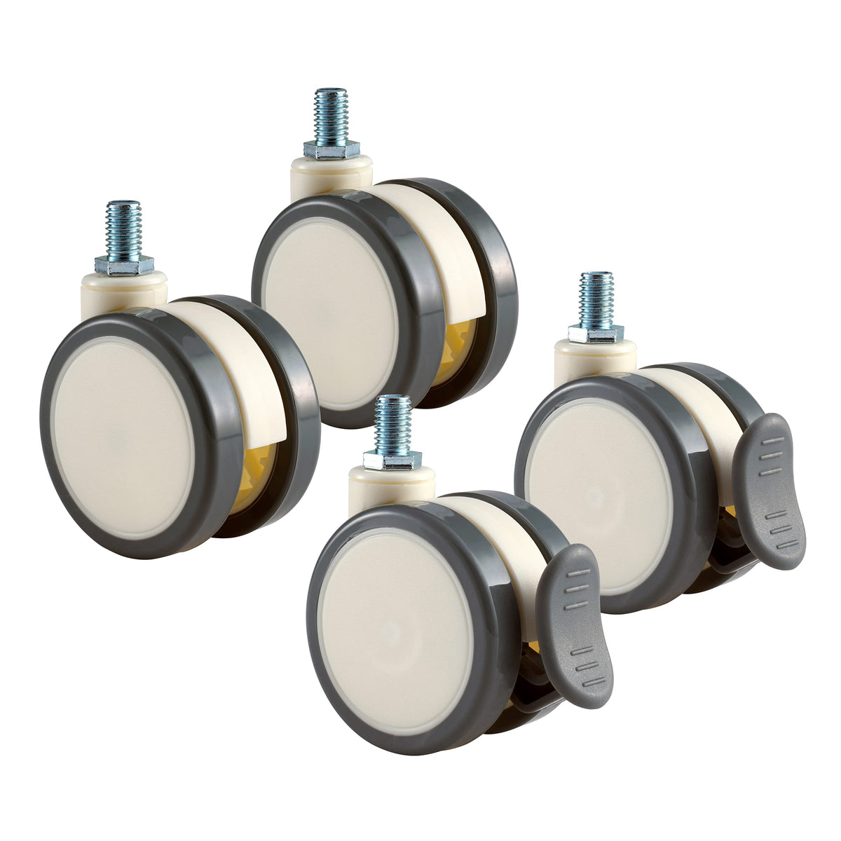 991007 White Mobile Casters – Howard Miller